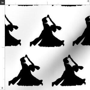 Ballroom Dancing Fabric - Ballroom Dancers by Thin Line Textiles ...