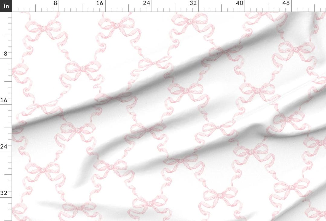 Pink Trellis Extra Wide Sateen Fabric- Hannah Ribbon by Danika_herrick ...