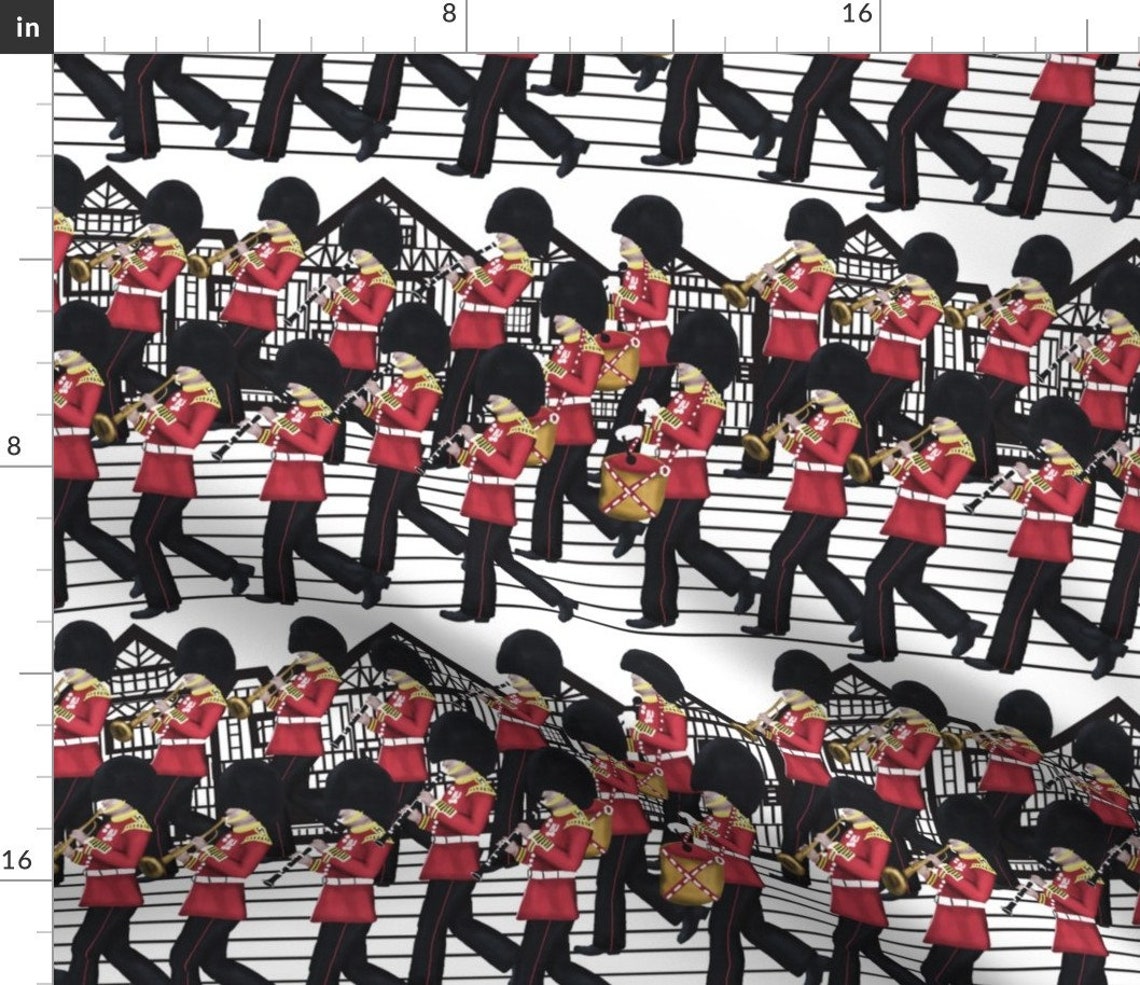 London Parade Fabric London Parade by Kociara London | Etsy