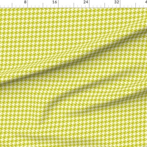 Chartreuse Cat Houndstooth Fabric Cats-tooth in Green and - Etsy