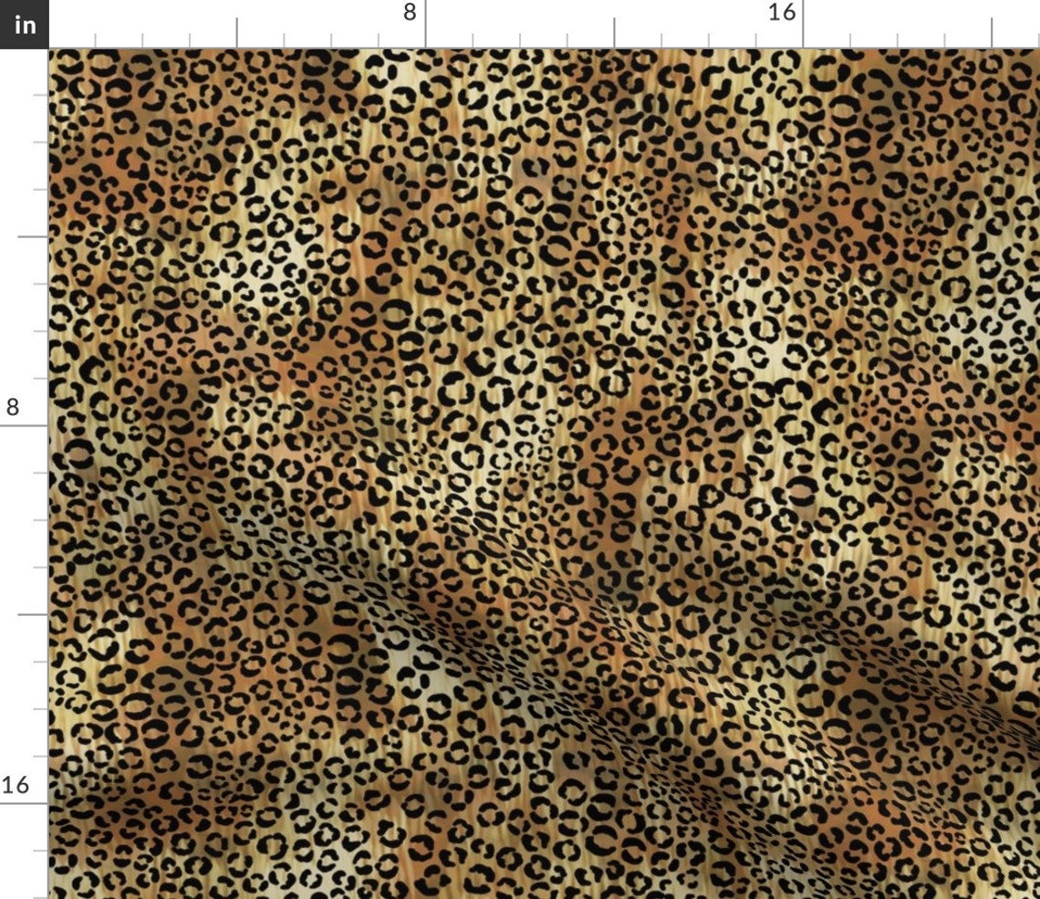 Cheetah Print Small Exotic Fabric Leopard Tan by | Etsy