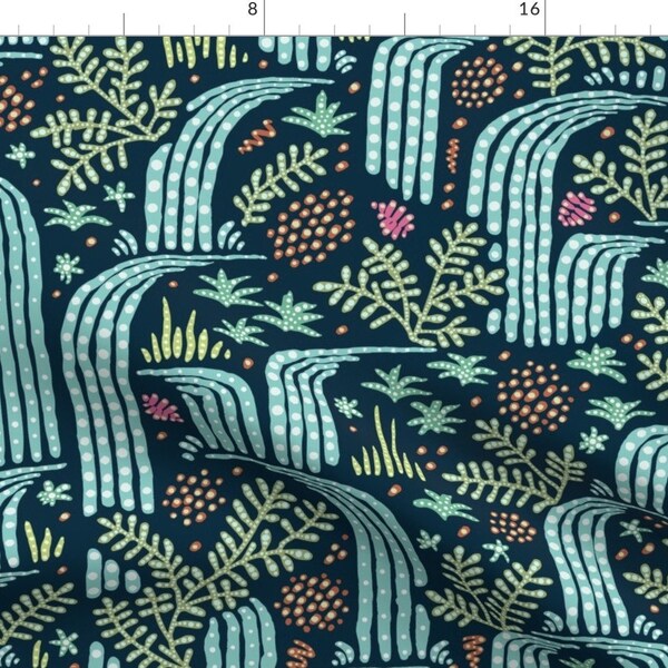 Waterfall Fabric - Etsy