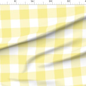 Plaid Buffalo Check Fabric Large Yellow Buffalo Check Gingham by ...