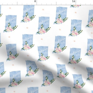 Indiana Love Fabric 6 Indiana / White by Shopcabin Boho Indiana Floral ...