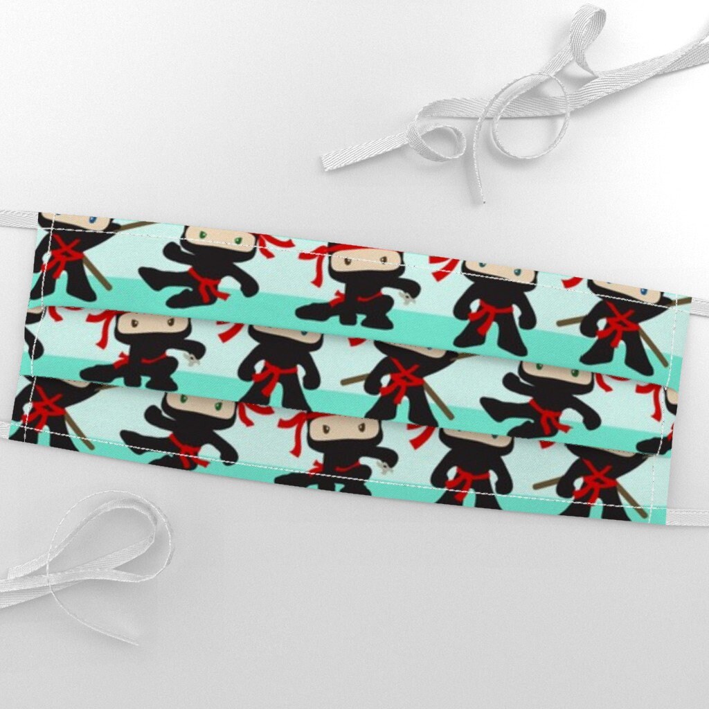 Ninja Fabric Ninjas by Dorkydoodles Ninja Stripes | Etsy