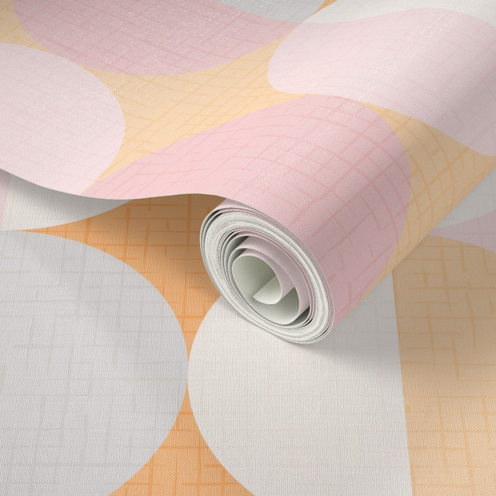 Mid Mod Wallpaper Creative Dreams by Pippa Shaw Pink - Etsy