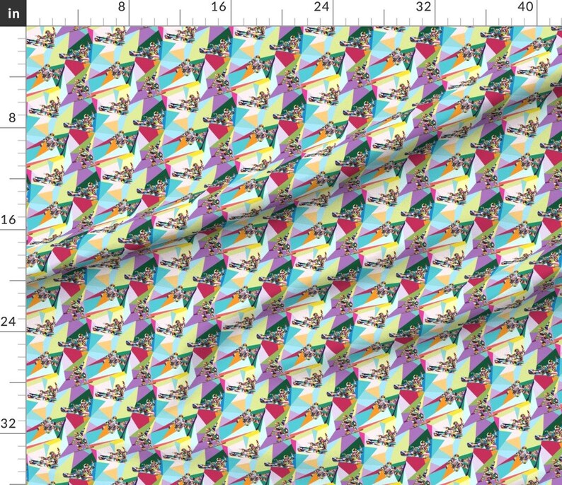 Snowboarding Fabric Snowboarding Snow Day by Julia Diane - Etsy