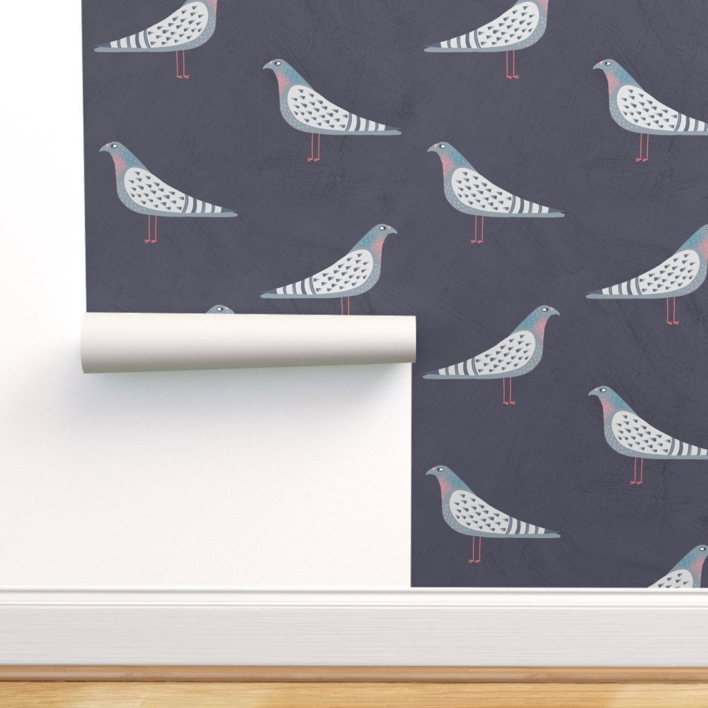 Pigeon Wallpaper Pigeons Minding Their Own Business dark | Etsy