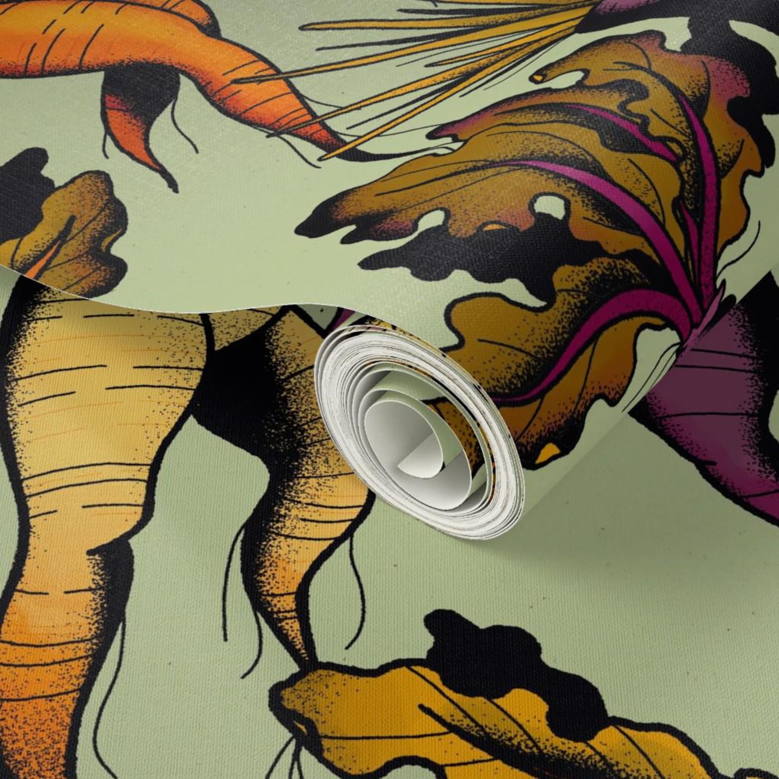 Carrot Butts Removable Peel and Stick Wallpaper - Whimsical Cute ...