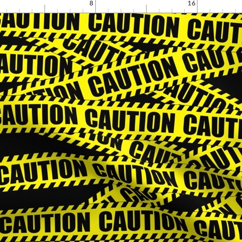 Caution Barricade Fabric Construction Notice Warning Danger - Etsy