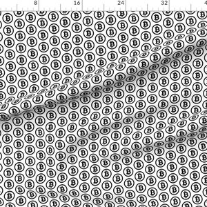 Bitcoin Fabric Bitcoin Symbol // Large by Thinlinetextiles Bitcoin ...