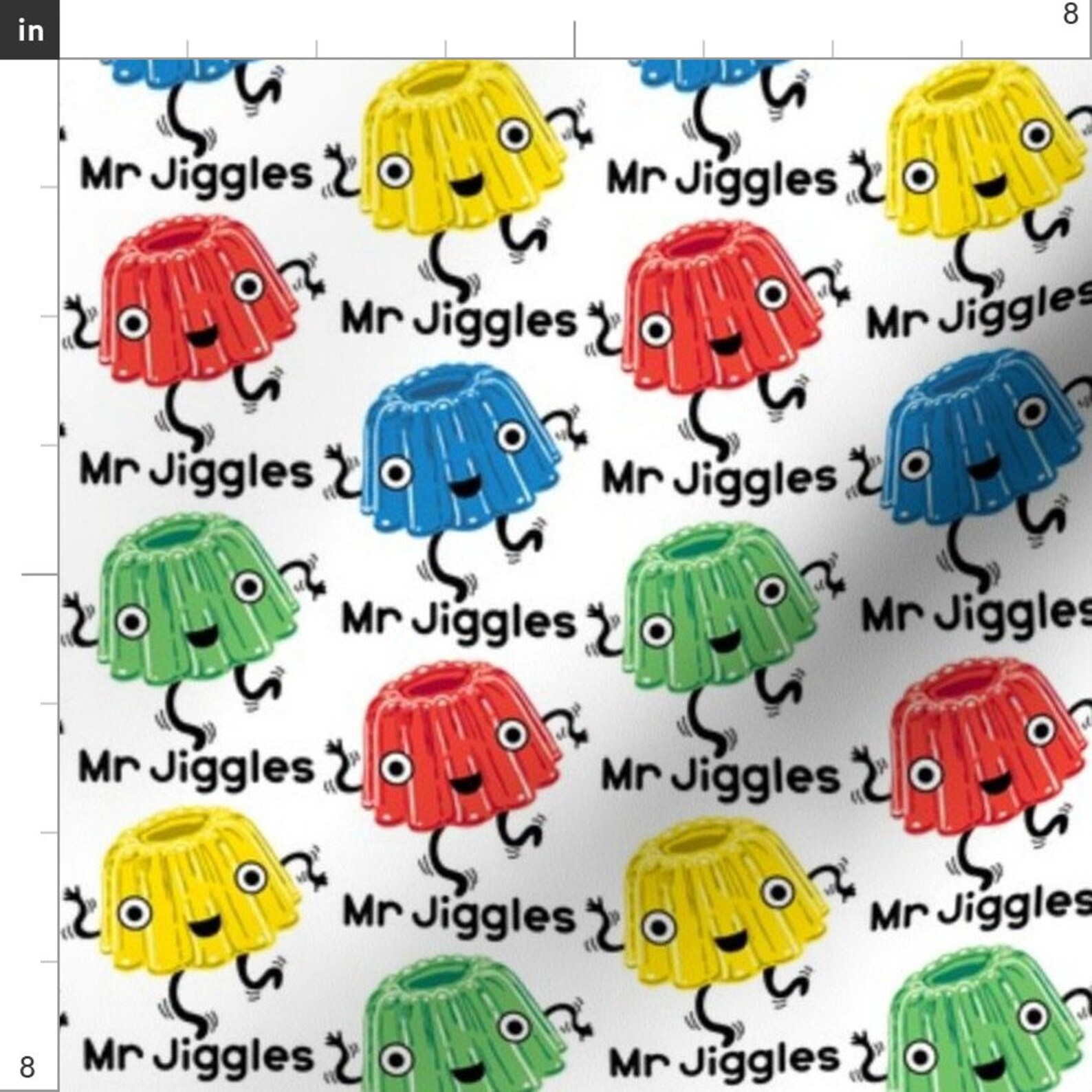Jiggles Fabric Mr Jiggles Gelatin Mold by Andibird | Etsy