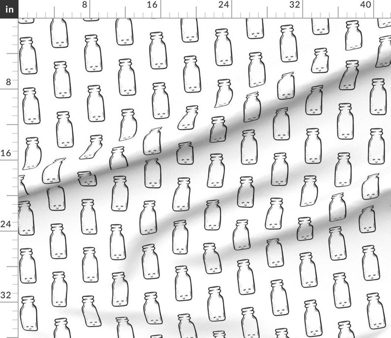 Happy Milk Fabric Happy Milk Jar by Taraput Mod Milk - Etsy