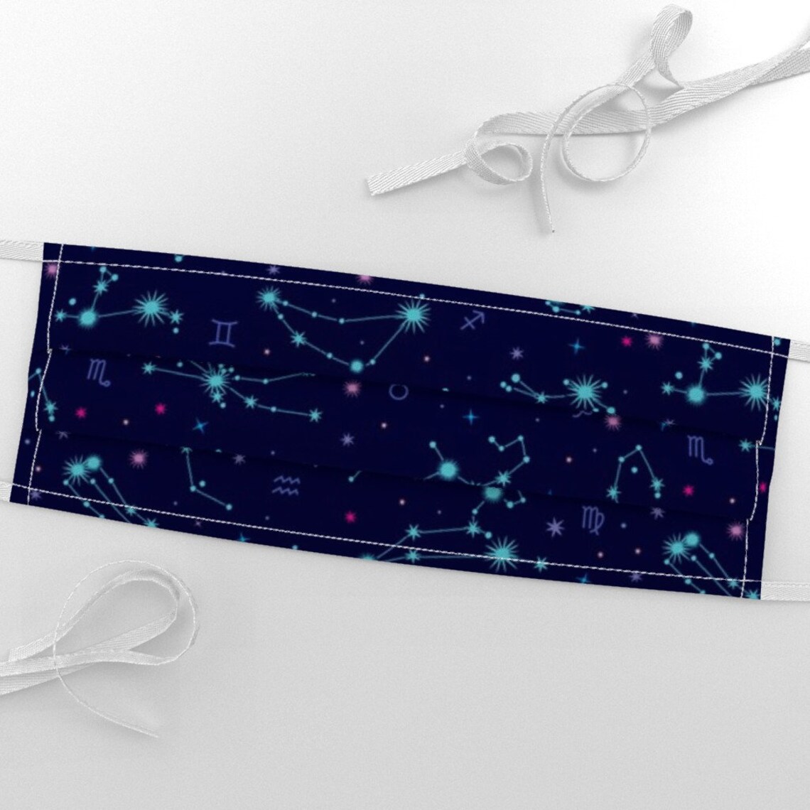 Zodiac Fabric Zodiac Constellations by Sandityche Zodiac | Etsy