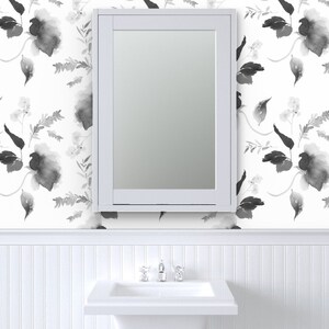 Black and White Wallpaper Spring Black and White by Shopcabin Custom ...