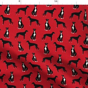 Greyhound Fabric - Greyhound Black Pet Quilt Coordinate Nursery by ...