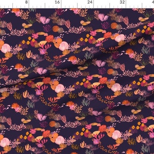 Great Barrier Reef Fabric Life In The Great Barrier Reef | Etsy