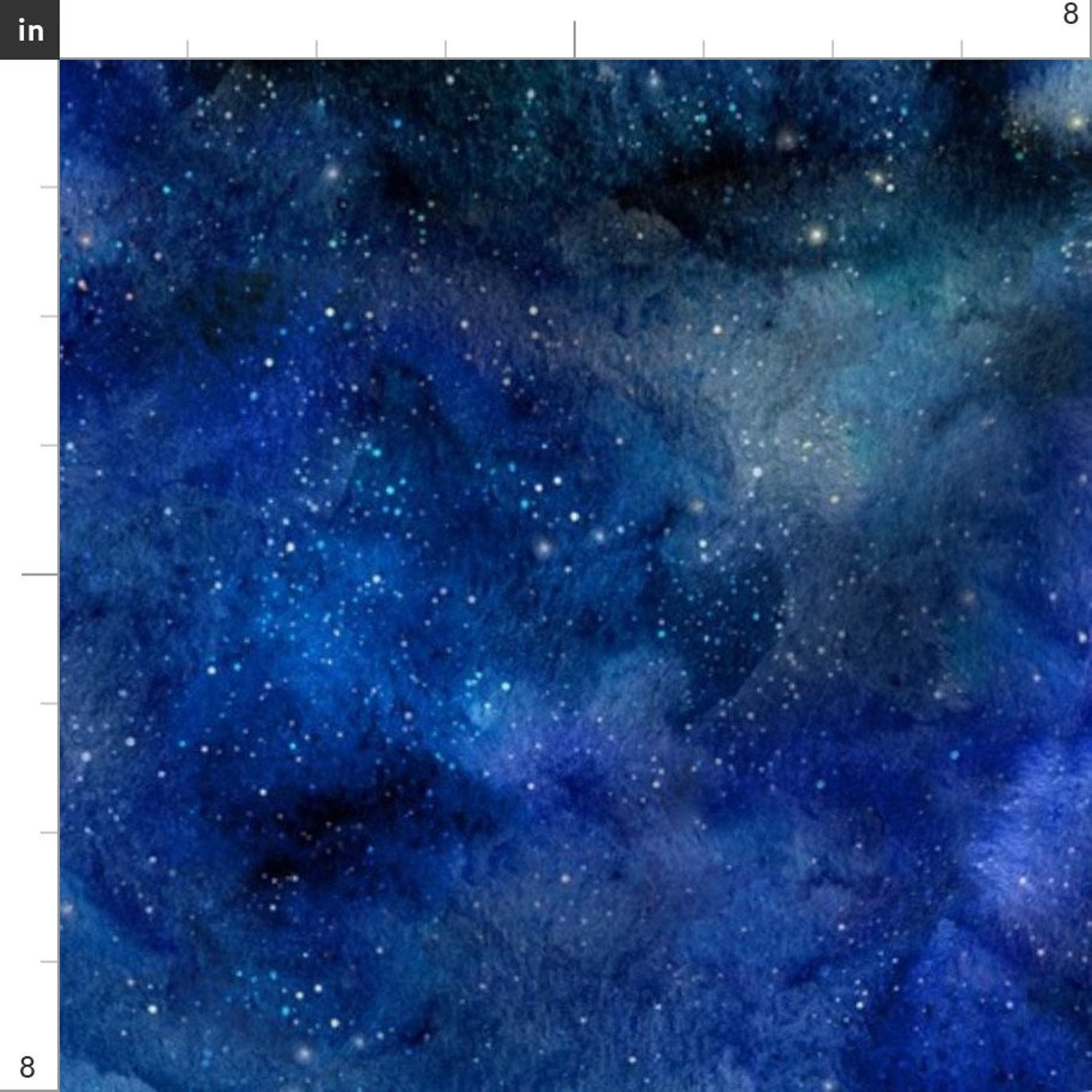 Blue Black Space Fabric Galaxy D by Dinaramay Space Cotton | Etsy