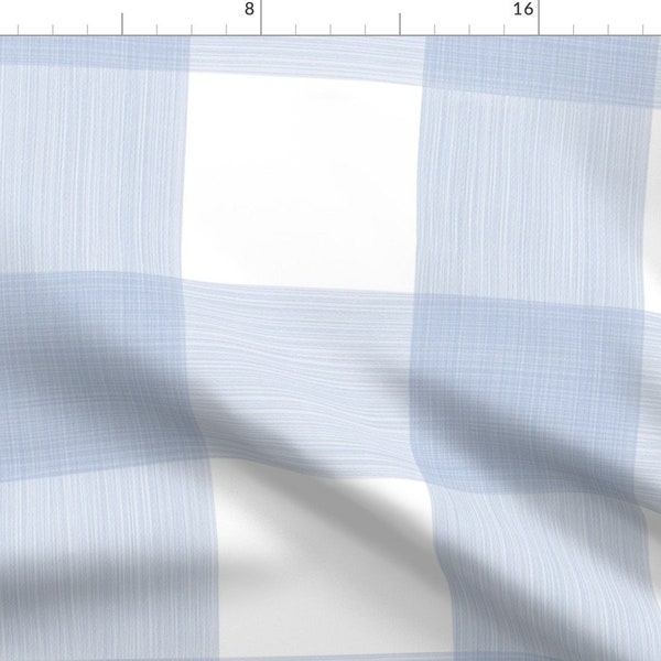 Blue Buffalo Plaid Fabric - Etsy