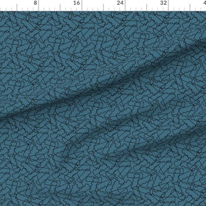 Building Blocks Fabric Building Bricks Teal by Ruthmaddockmakes ...