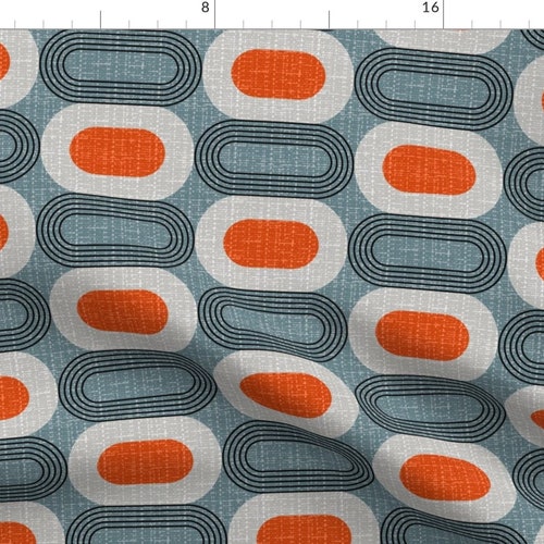 Retro Mod Fabric Mid-century Modern Abstract by Hot4tees | Etsy