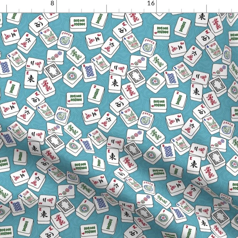 Mahjong Fabric by the Yard - Etsy