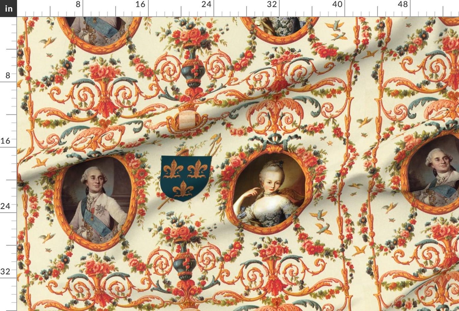 Royalty Fabric - Lovers Louis Xvi and Marie Antoinette by ...