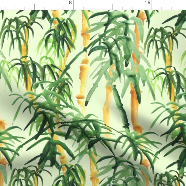 Bamboo Print Fabric - Etsy