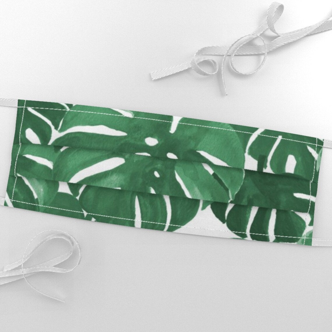 Monstera Fabric Painted Plant Palms Botanical Tropical | Etsy