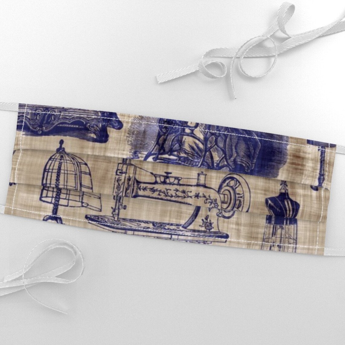 Victorian Sewing Toile Fabric Vintage Sewing Toile by Bonnie - Etsy