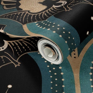 Dramatic Art Deco Peel-and-stick Wallpaper Sampler - Bold 1920s Luxe ...