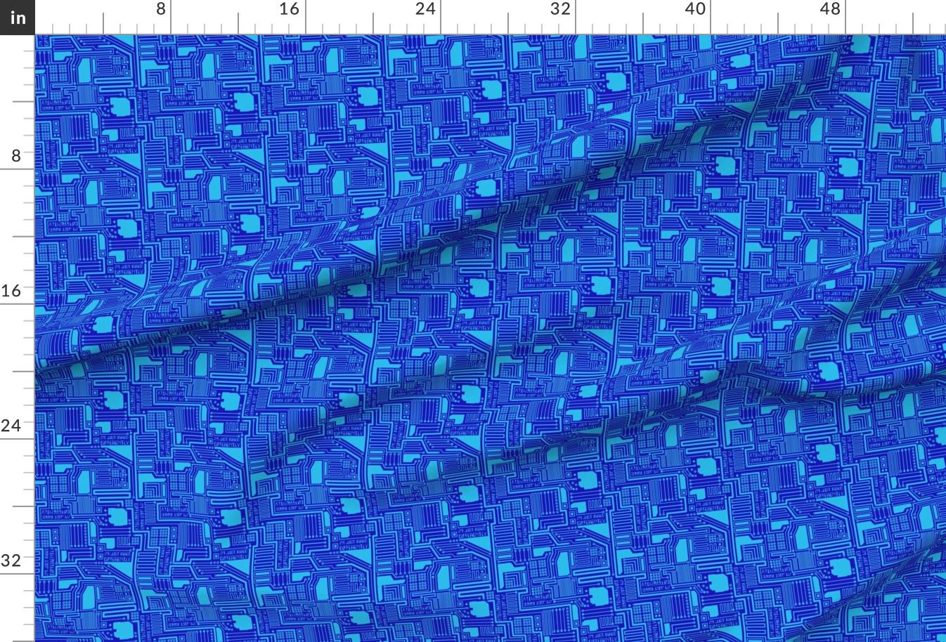 Blue Wickedrefined Fabric - Im Just Wired Differently Blue by ...
