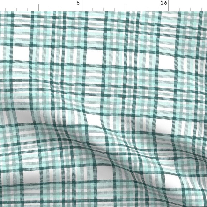 Teal Plaid - Etsy