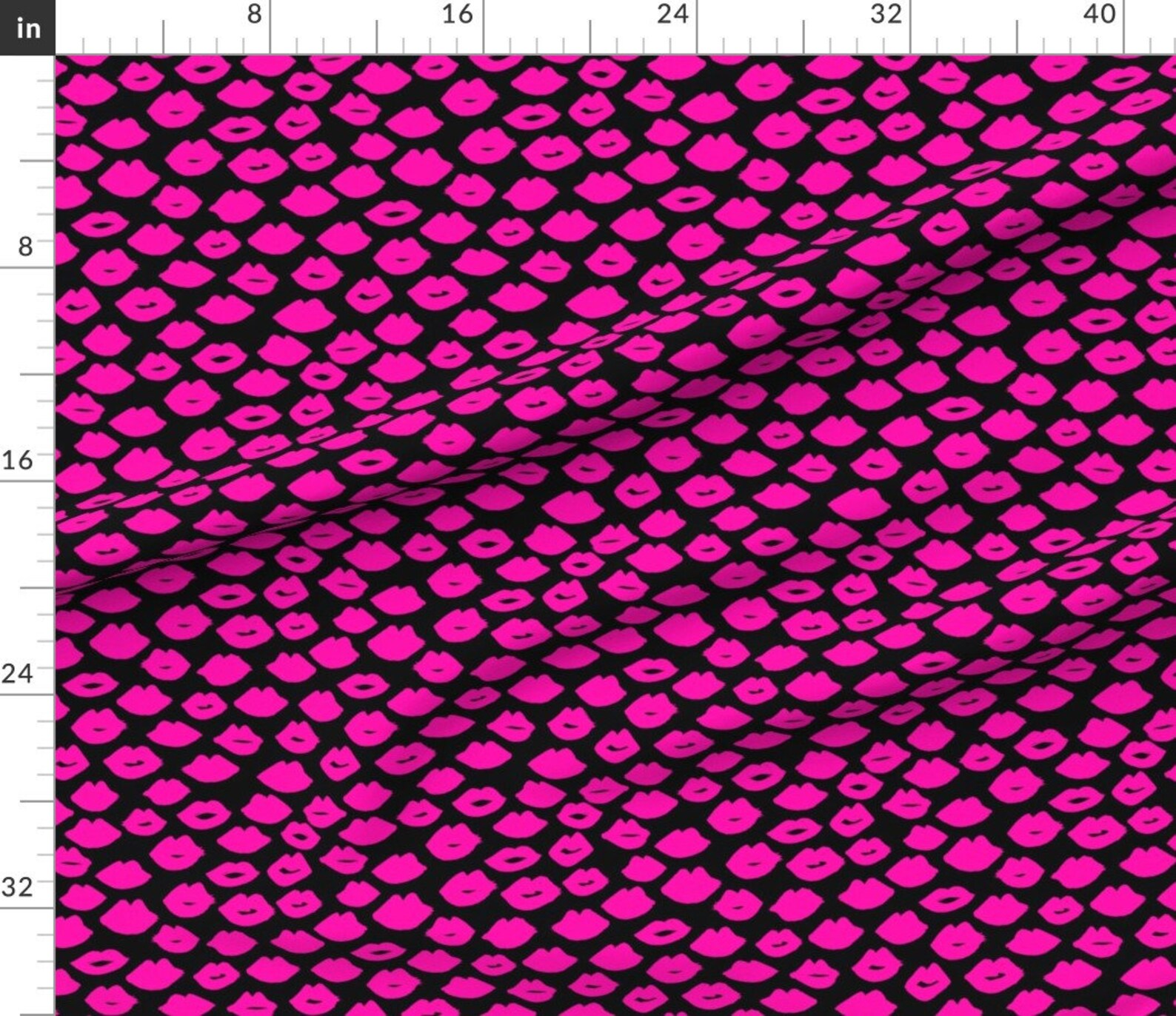 Lipstick Fabric Lips Beauty Makeup Kiss Kisses Fashion Pink | Etsy