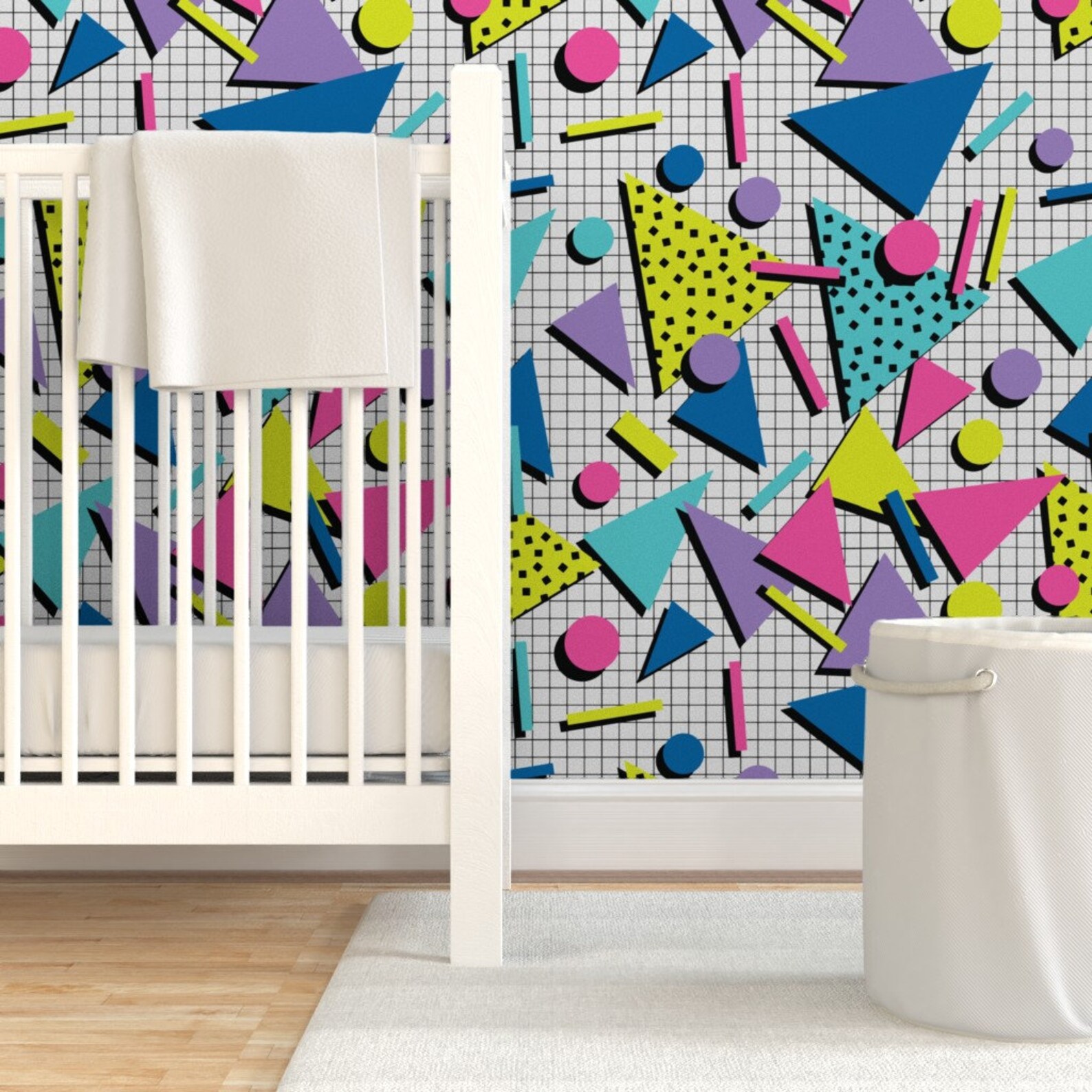 80s Wallpaper Totally Tubular by Pinkpineappleworks Bright - Etsy