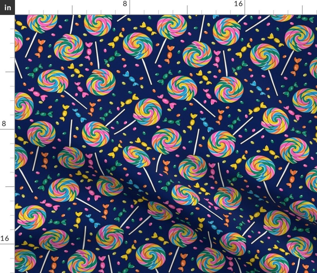 Lollipop Fabric Lollipop by Lapetitelecour Lollipop Candy - Etsy