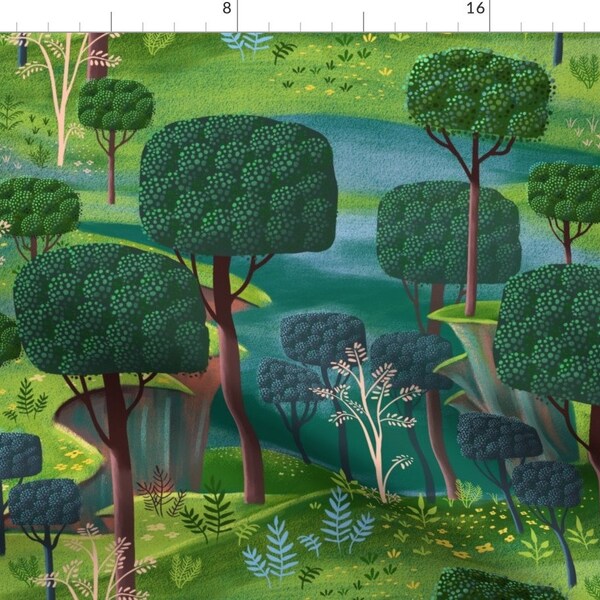 Forest Fabric - Etsy