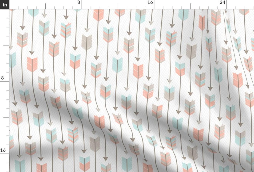Boho Fabric Tribal Arrows Pattern Fabric by Jannasalak Boho Baby Girl ...