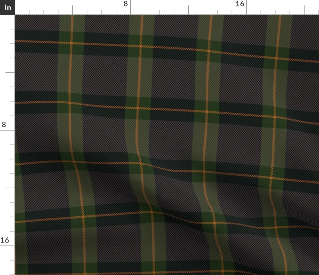 Green Fabric Hunter Plaid by Laura_nisbet_art Vintage Plaid Victorian ...