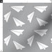 Gray Airplanes Fabric Paper Planes Grey by Elvelyckan Kids School Paper ...