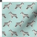 Schnauzers on Blue Fabric - Schnauzer Fabric Cute Dog Breeds by ...