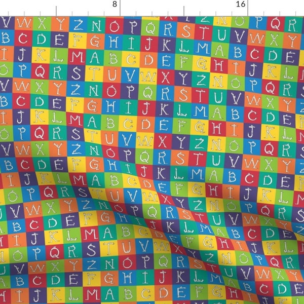 Scrabble Fabric by the Yard - Etsy