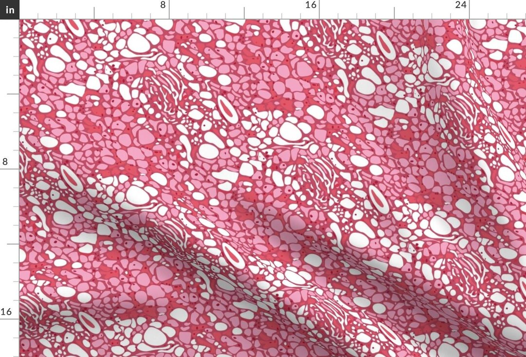 Abstract Pink Cells Fabric - Cell Structure by Mag-o - Science Abstract ...