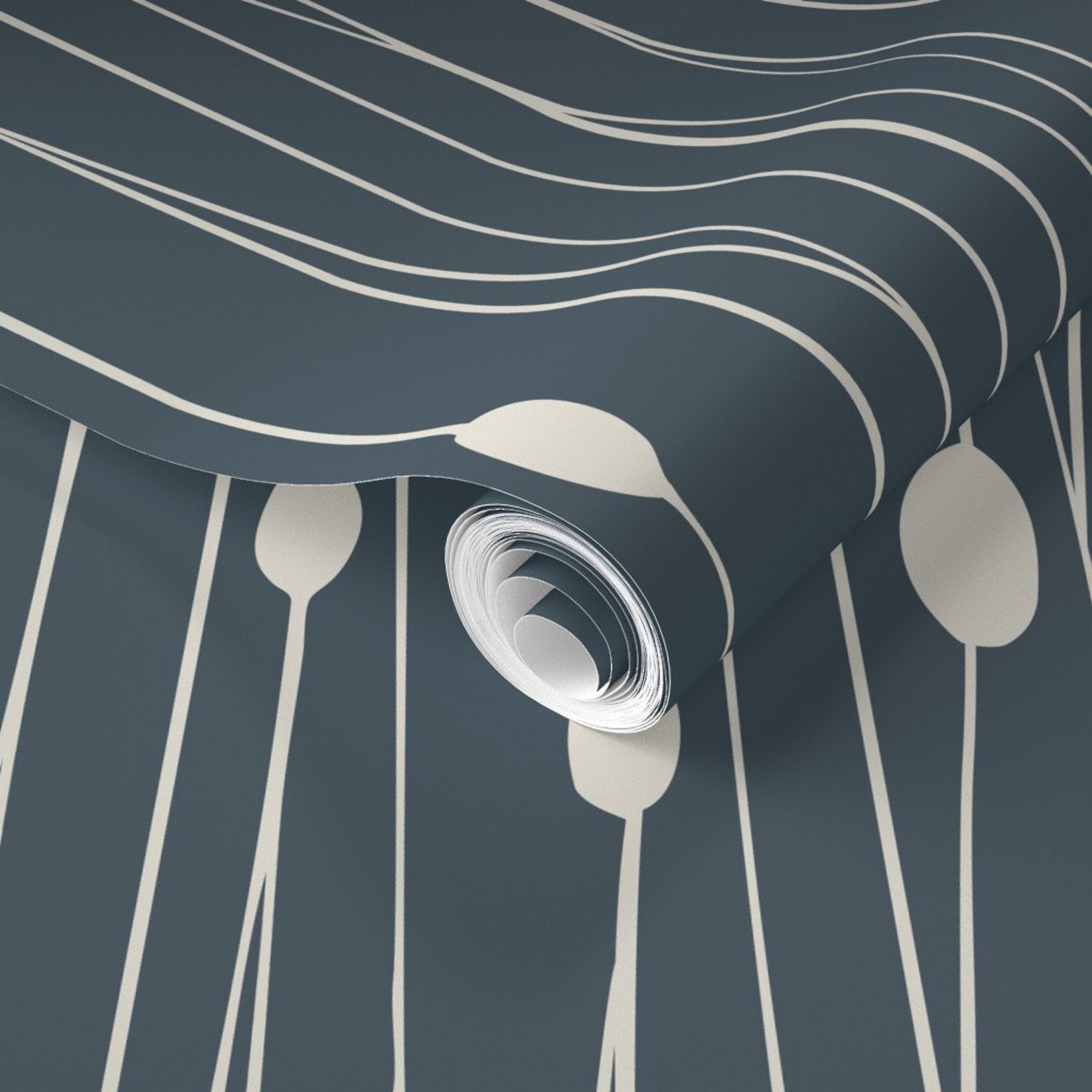 Modern Line Wallpaper Entangled Geometric Lines by - Etsy