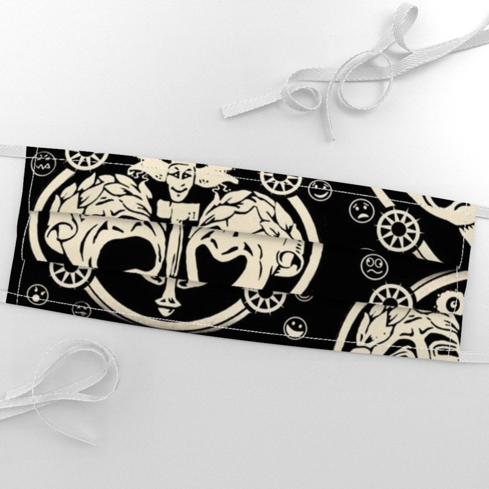 Comedy Fabric Comedy/tragedy by Whimzwhirled Comedy Humor | Etsy