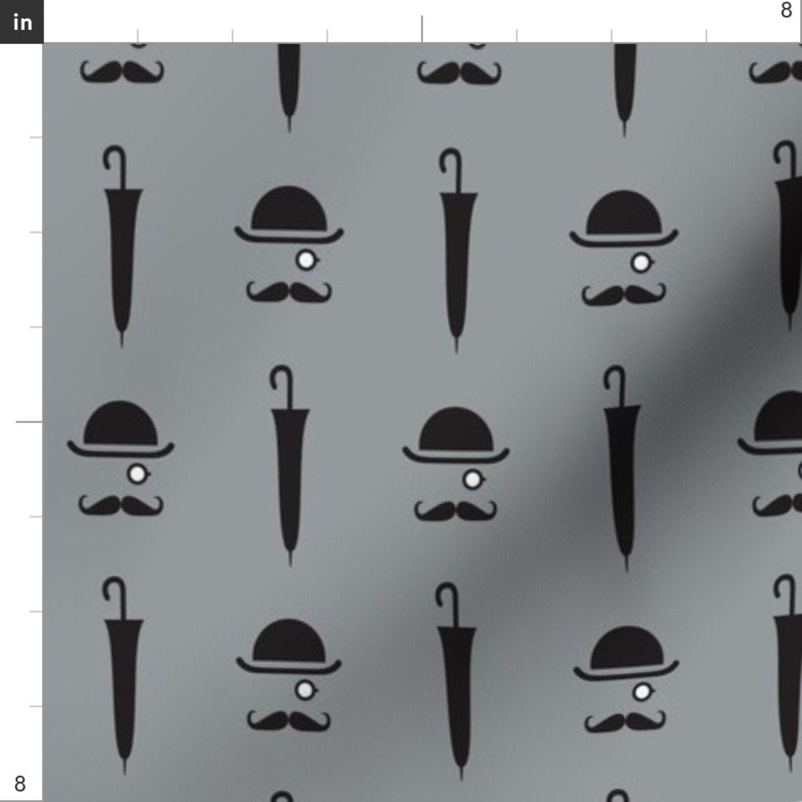 Proper Gentlemen Fabric Proper Gentlemen by Chris Jorge - Etsy