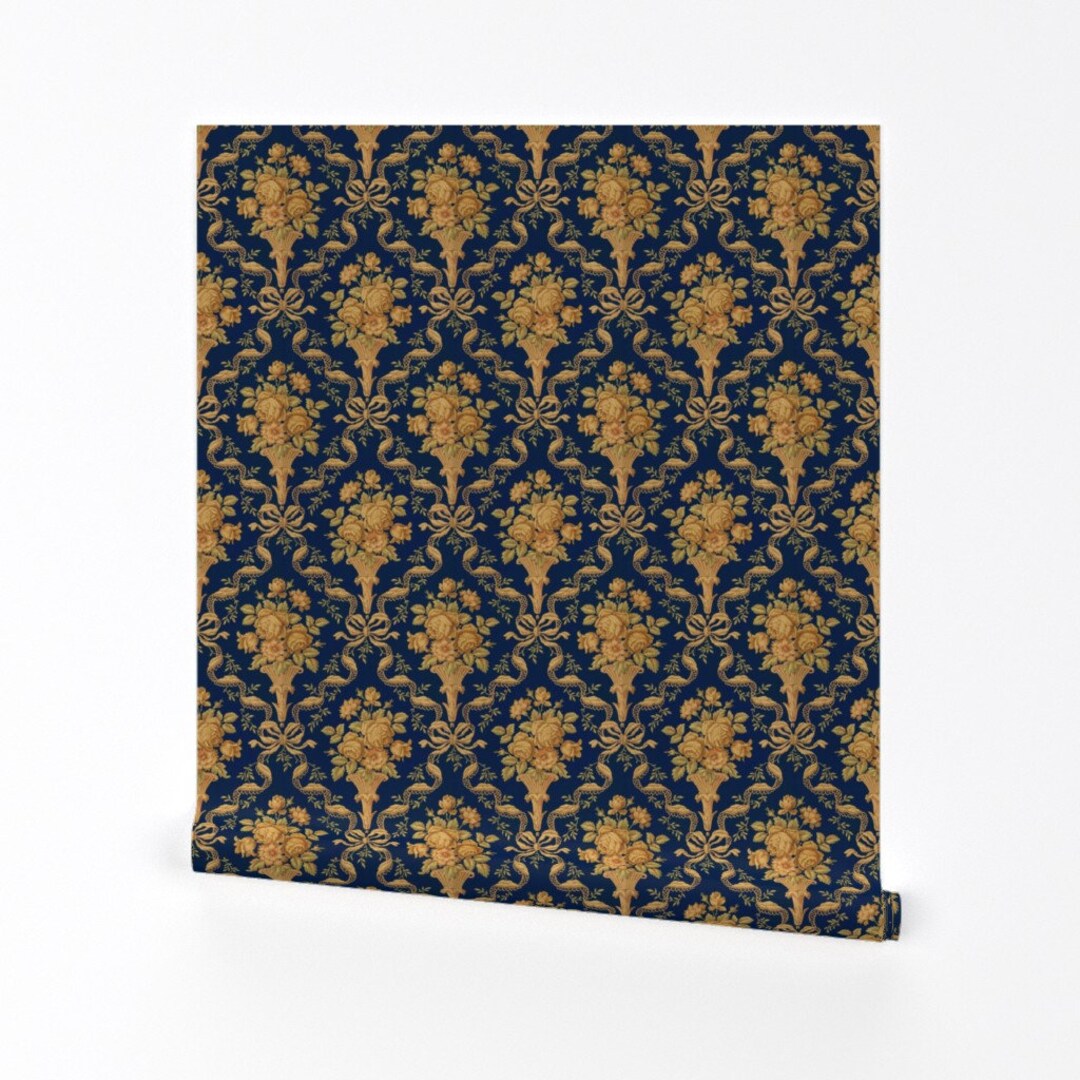 Victorian Wallpaper Edwardian Damask by Muhlenkott Victorian Regal ...