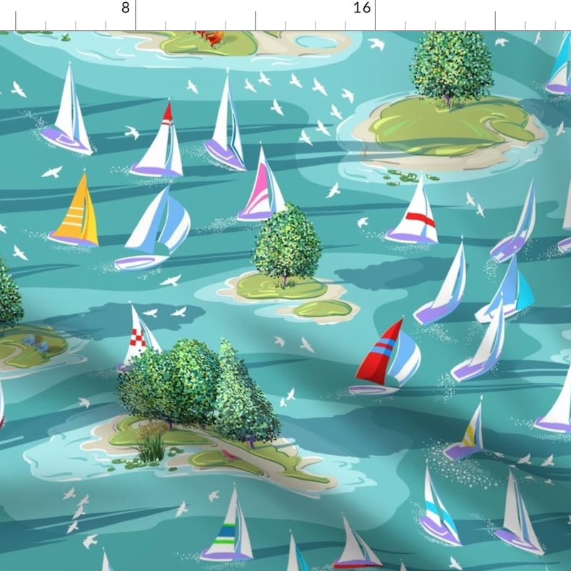 Rowing Fabric - Etsy