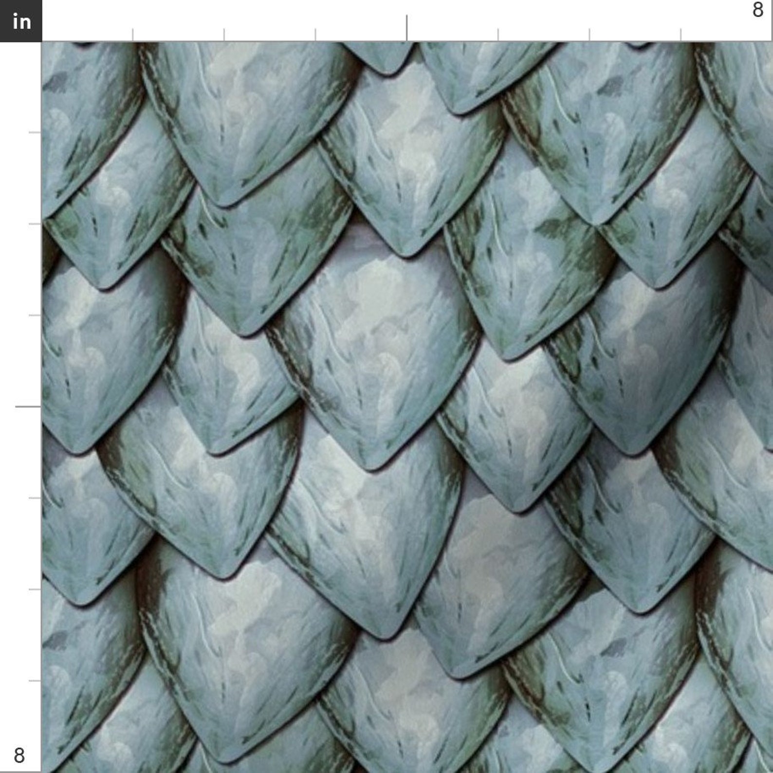 Dragon Scales Fabric Silvery Dragon Scales by Xoxotique | Etsy
