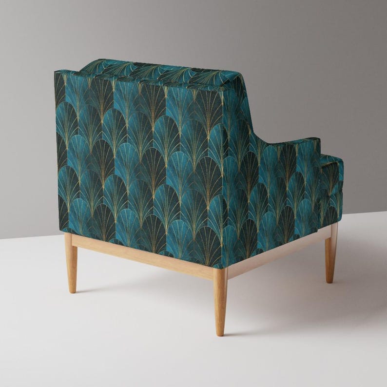 1920s Fans Upholstery Fabric- Art Deco by Thewellingtonboot - Art Deco ...